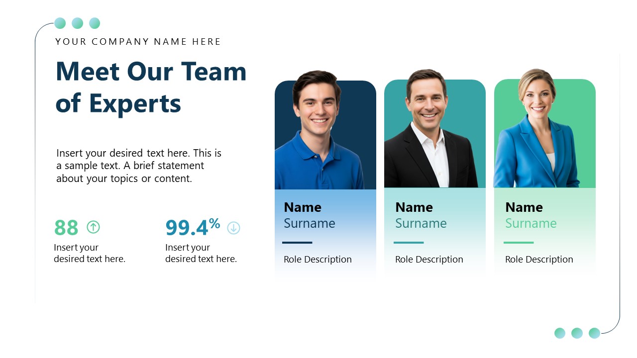 Meet Our Team of Experts Slide - Neuro Leadership PPT Slide Template ...