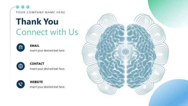 Thank You Slide with Contact Details - Neuro Leadership PPT Template ...