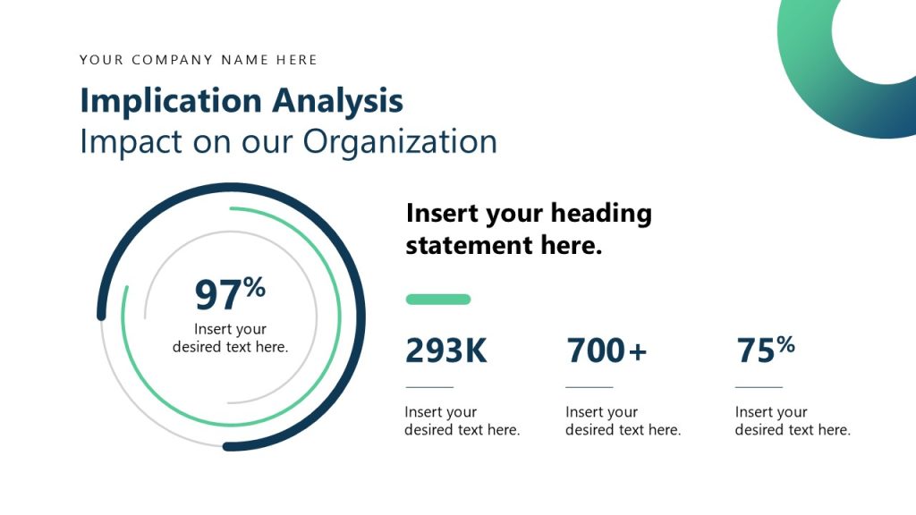 Implication Analysis Slide with Circular Shape - SlideModel