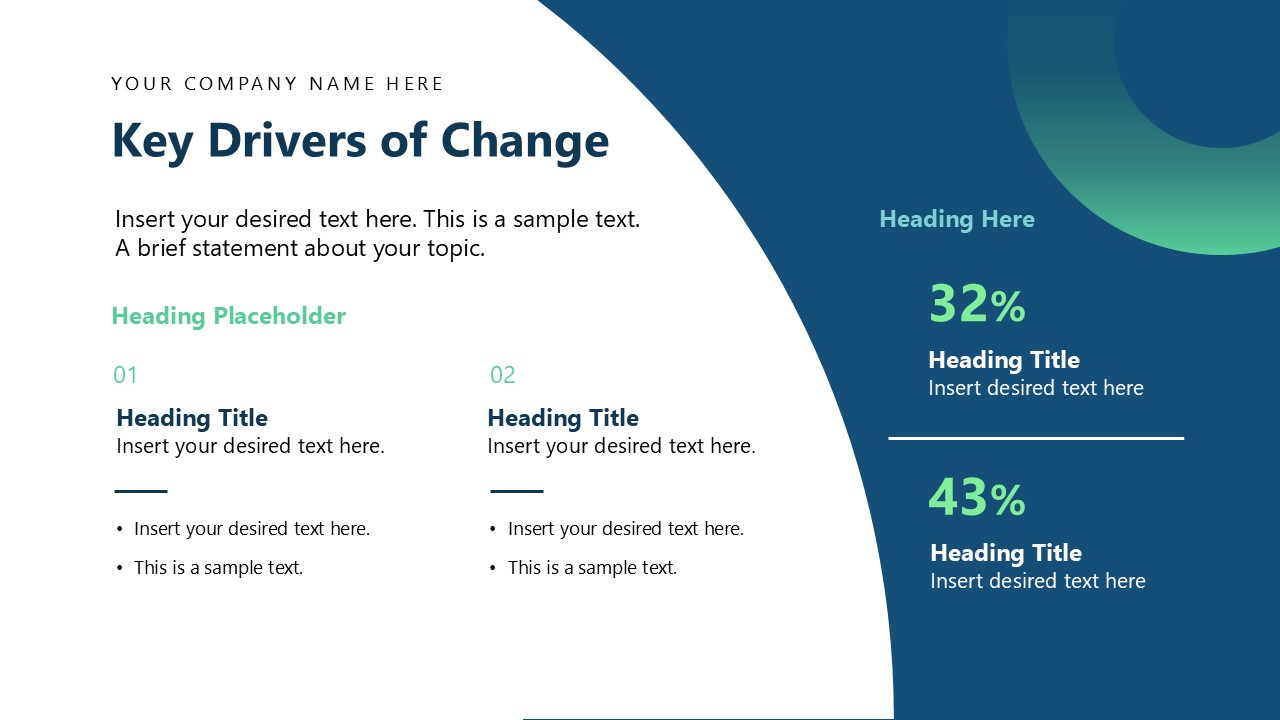 Key Drivers of Change in the Company - Scenario Planning Template ...