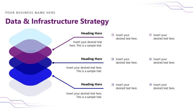 Data & Infrastructure Strategy Visualization Slide - SlideModel