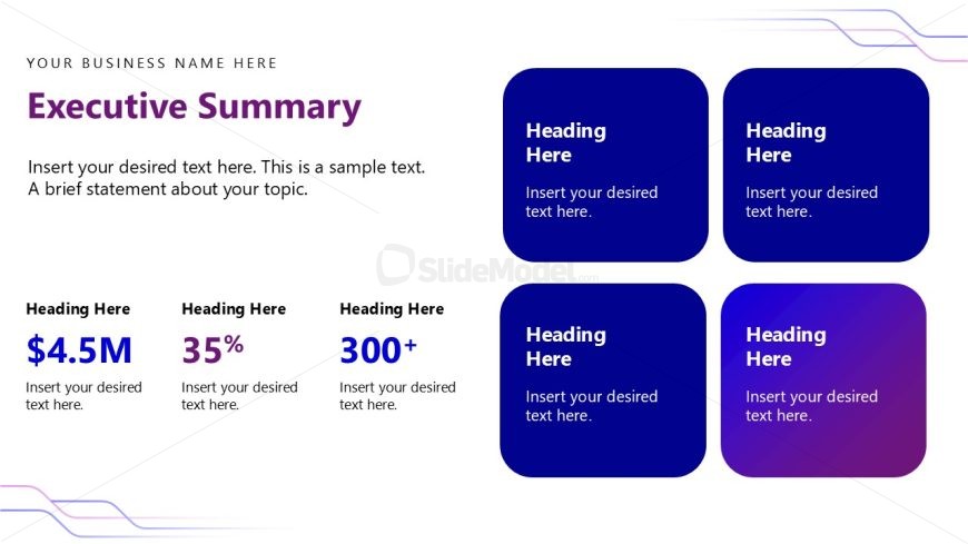 Executive Summary Discussion - AI Transformation Roadmap Slide - SlideModel