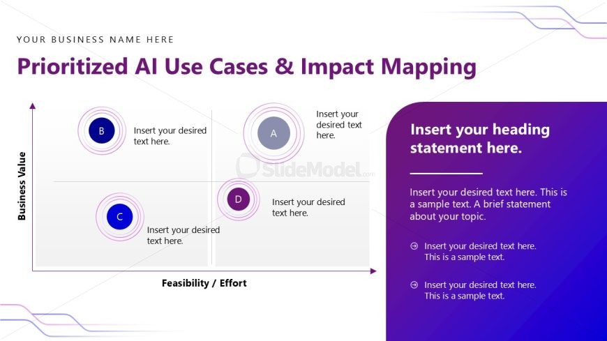Quadrant Diagram Slide with Chart - SlideModel