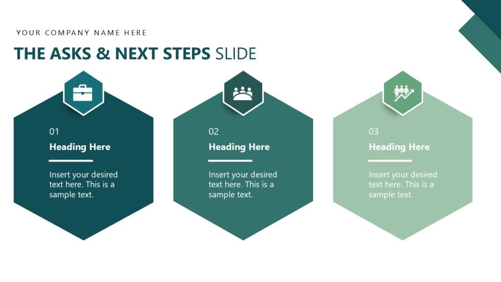 The Asks & Next Steps Infographics Slide - Operational Excellence ...