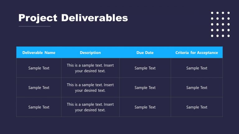 Project Proposal Deliverables PowerPoint Template - SlideModel