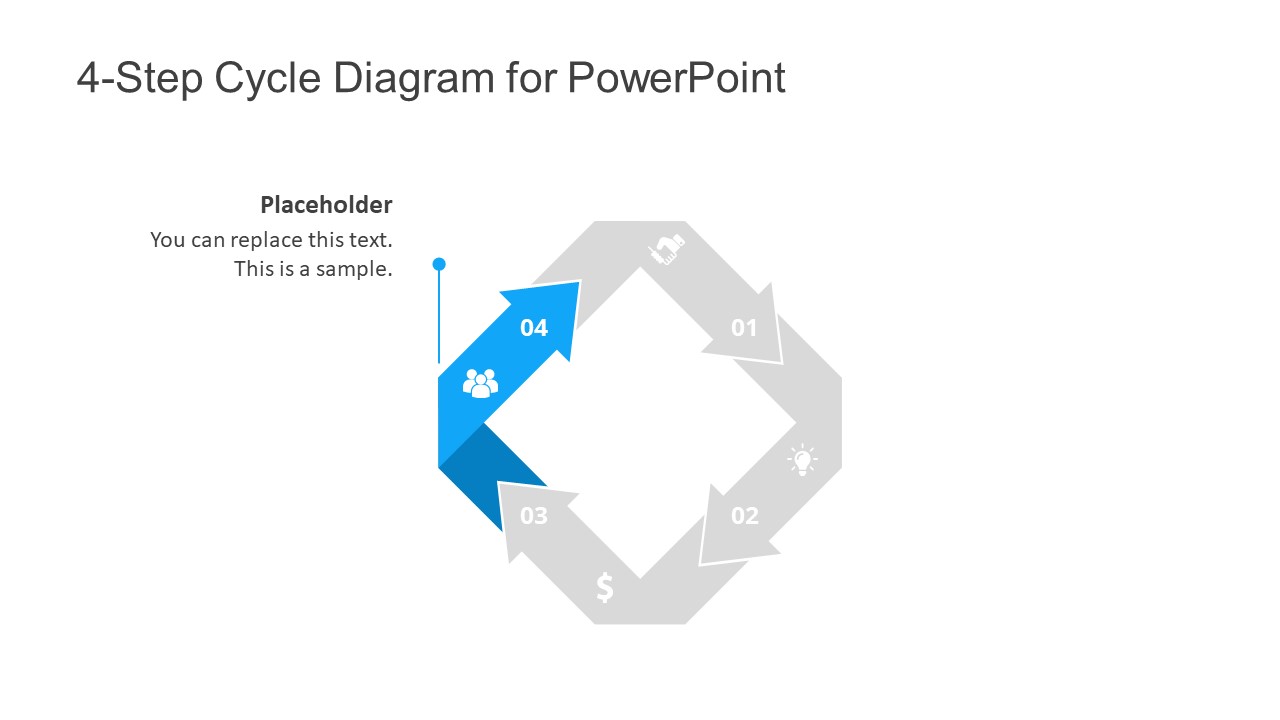 4-Step Cycle Diagram PowerPoint Template - SlideModel