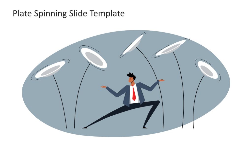 Plate Spinning Vector Image PowerPoint Template - SlideModel