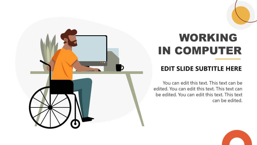 Working In Computer Slide - PowerPoint Presentation for Diversity at Work - SlideModel