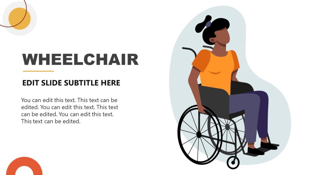 Wheelchair Slide with Female Human Character - SlideModel
