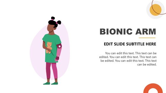Bionic Arm Slide for Diversity at Work Presentation with Female ...