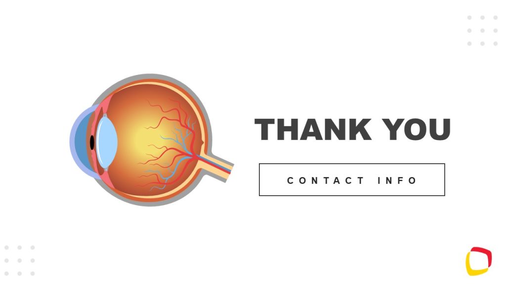 Thank You Slide For Eye Structure Ppt Presentation Slidemodel