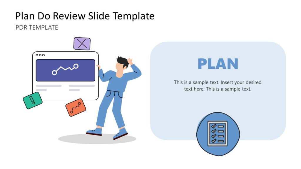 PDR Plan Do Review PPT Template - Plan Slide - SlideModel