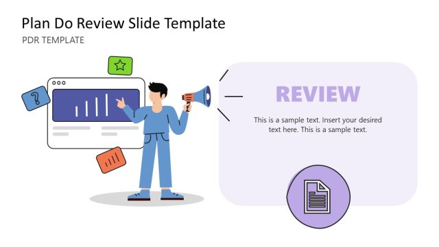 Plan Do Review Presentation Template - Review Slide - SlideModel