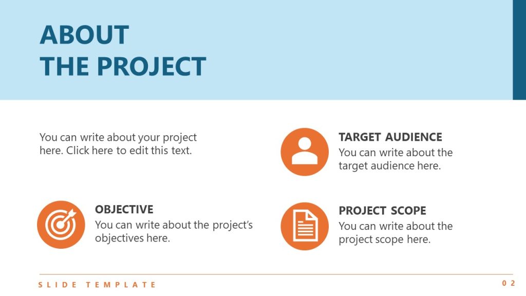 About the Project PPT Template - SlideModel