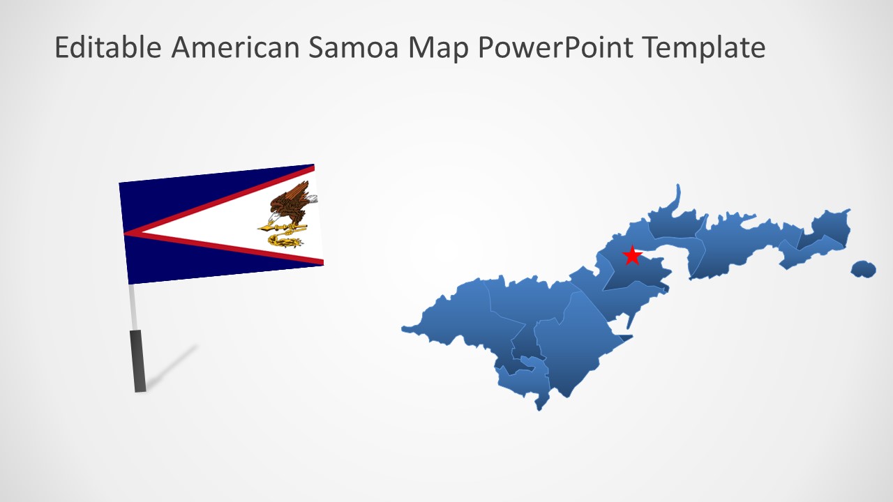 American Samoa PowerPoint Map