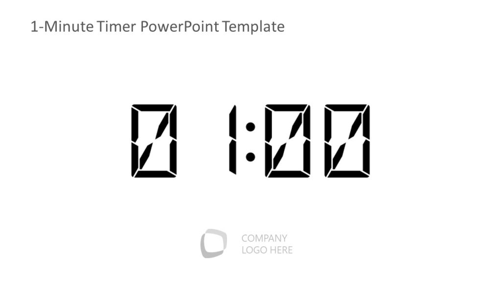 1-Minute Timer Presentation Slide Template - SlideModel