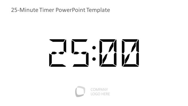 Animated 25-Minute Timer Presentation Template - SlideModel