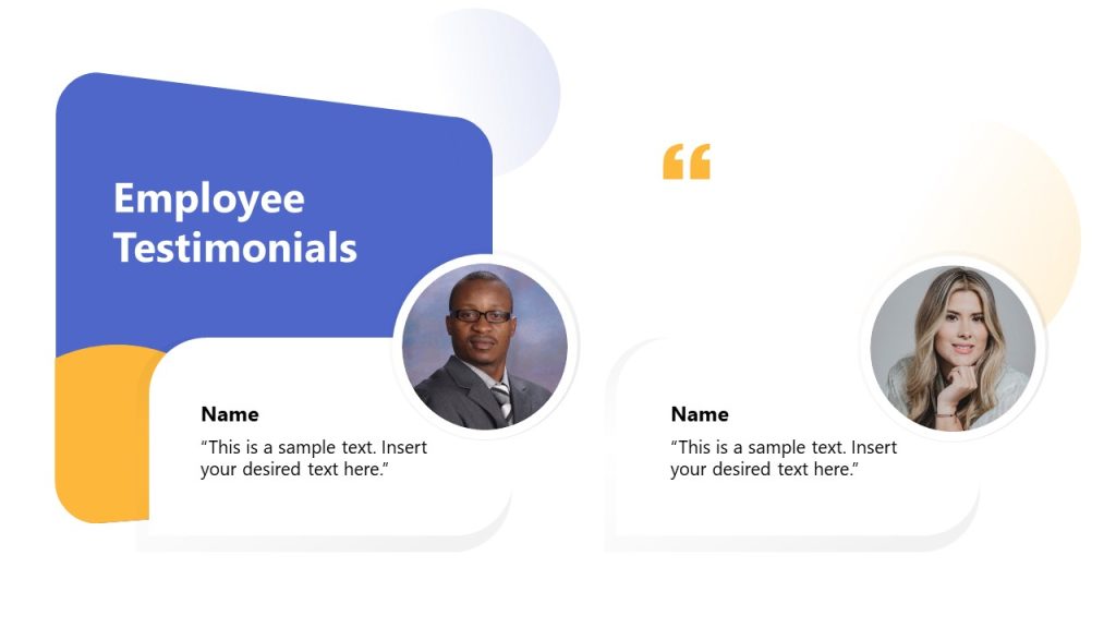 Employee Testimonials PPT Slide - SlideModel