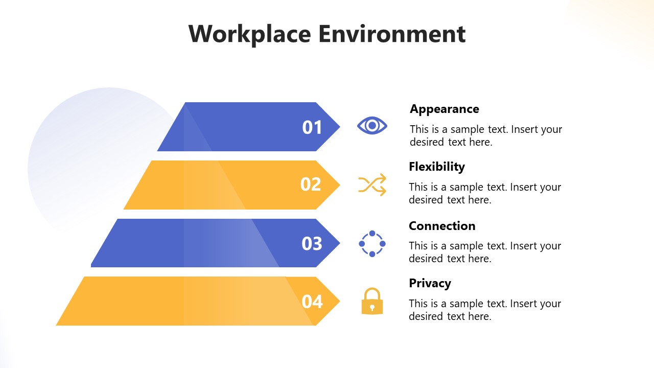 Gold Blue Corporate Culture PowerPoint Template