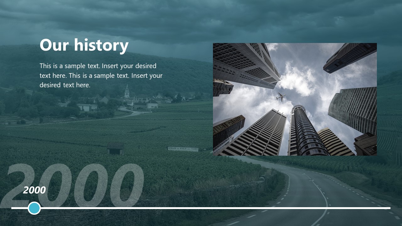 Animated Corporate History Timeline PowerPoint Template