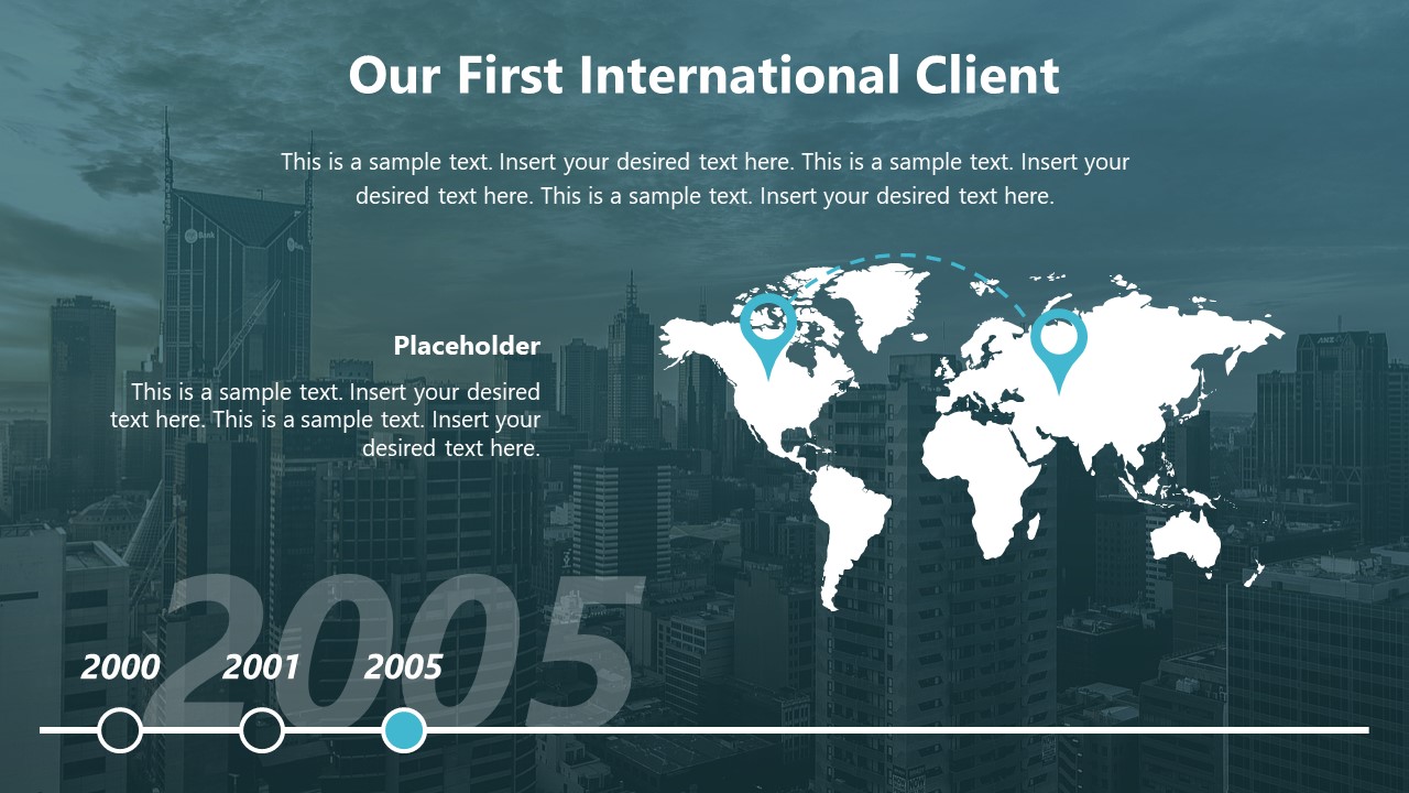 Animated Corporate History Timeline PowerPoint Template