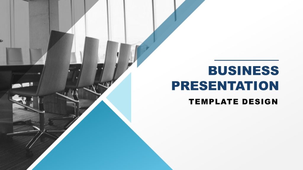 Cover Slide - Professional Blue Business PPT Template - SlideModel