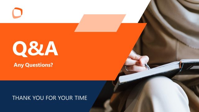 Q&A Template Slide - Modern Dissertation Template - SlideModel