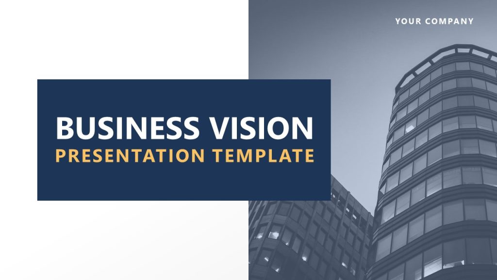 Cover Slide - Business Vision PPT Template - SlideModel