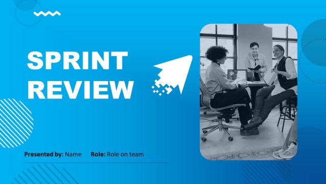 Cover Slide - Project Sprint Review Template - SlideModel