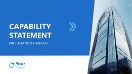 Cover Slide - Capability Statement PowerPoint Template - SlideModel
