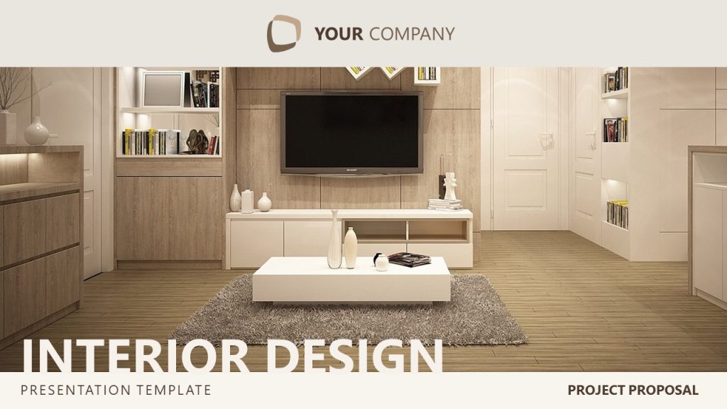Cover Slide - Interior Design Project Proposal Template - SlideModel Cover Slide - Interior Design Project Proposal Template - SlideModel