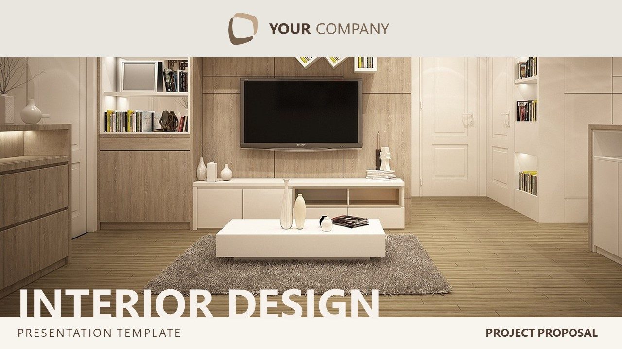 Cover Slide - Interior Design Project Proposal Template - SlideModel
