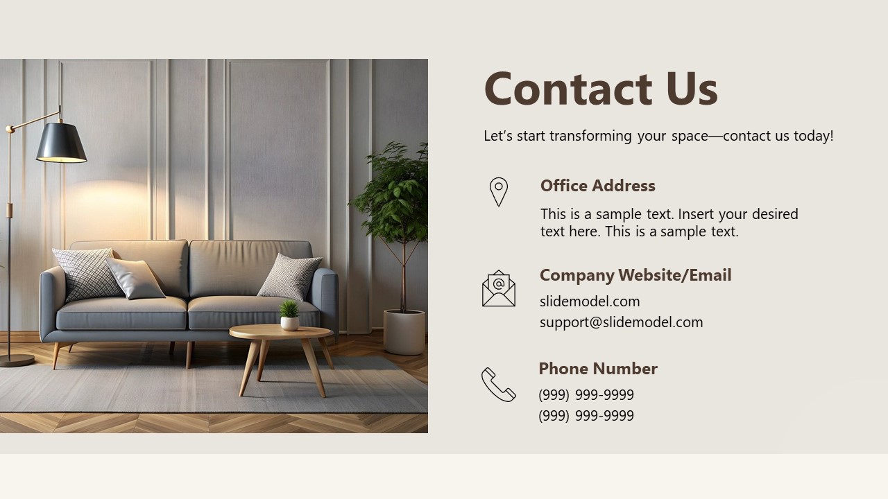 Interior Design Project Proposal PowerPoint Template