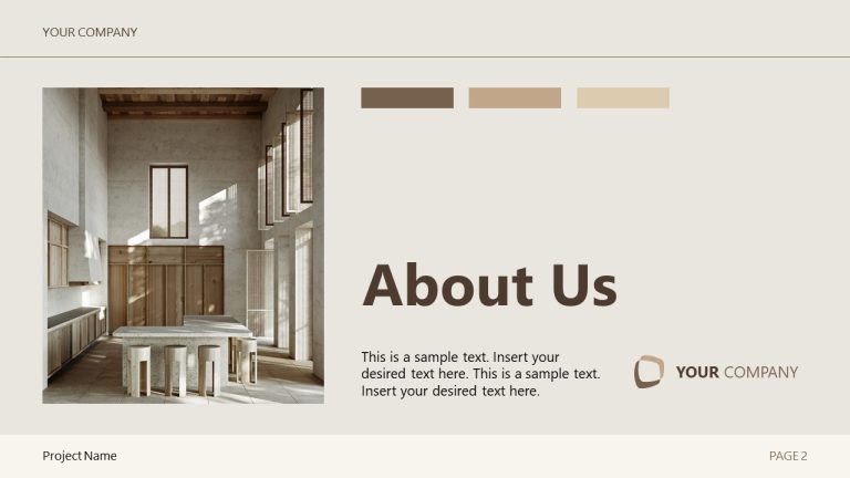 About Us Slide - Interior Design Project Proposal Slide Template ...
