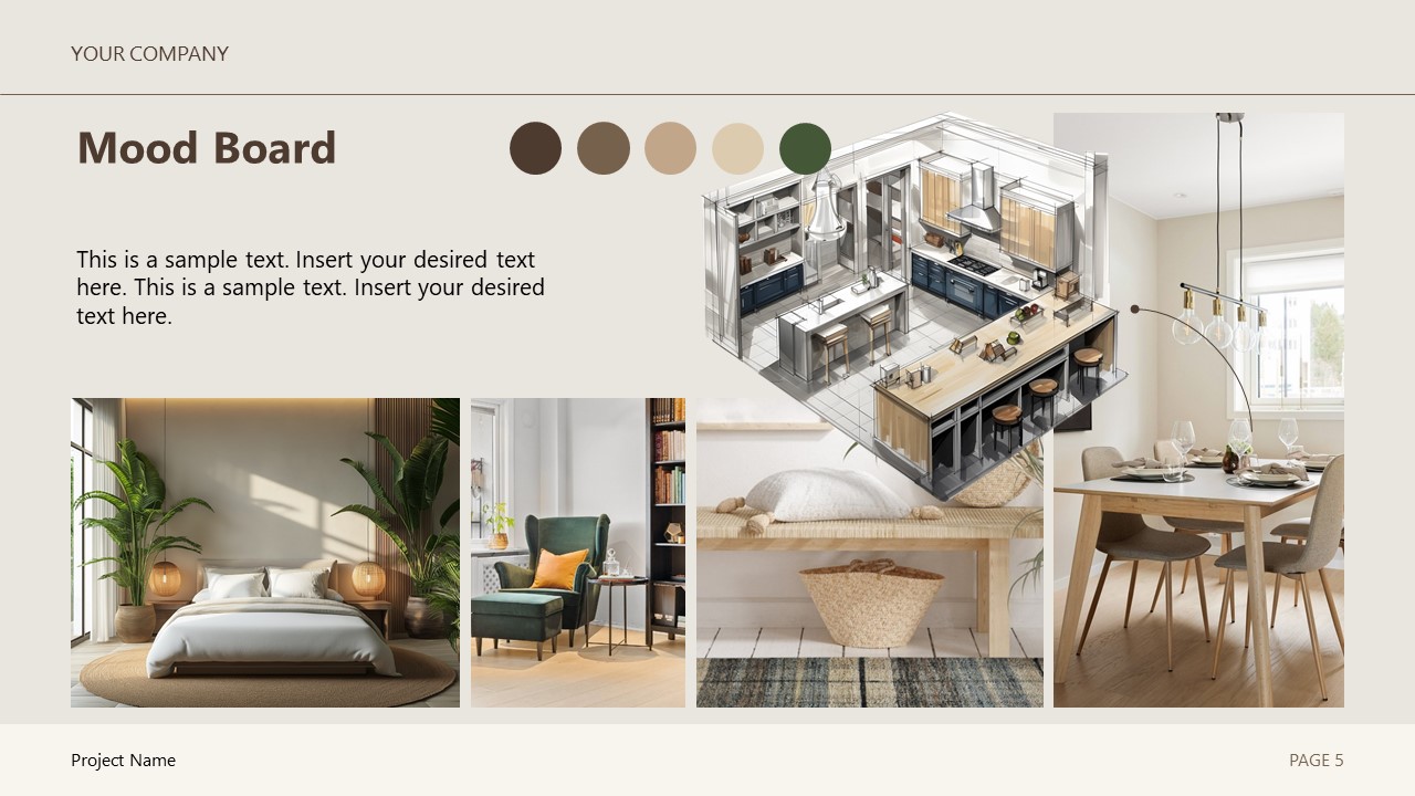 Interior Design Color Schemes Ppt Template Free Download - Infoupdate.org