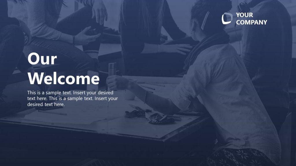 Our Welcome Slide - All Hands Strategy Session Slide - SlideModel