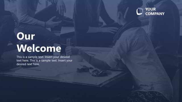 Our Welcome Slide - All Hands Strategy Session Slide - SlideModel