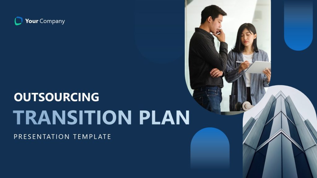 Cover Slide - Outsourcing Transition Plan Template - SlideModel