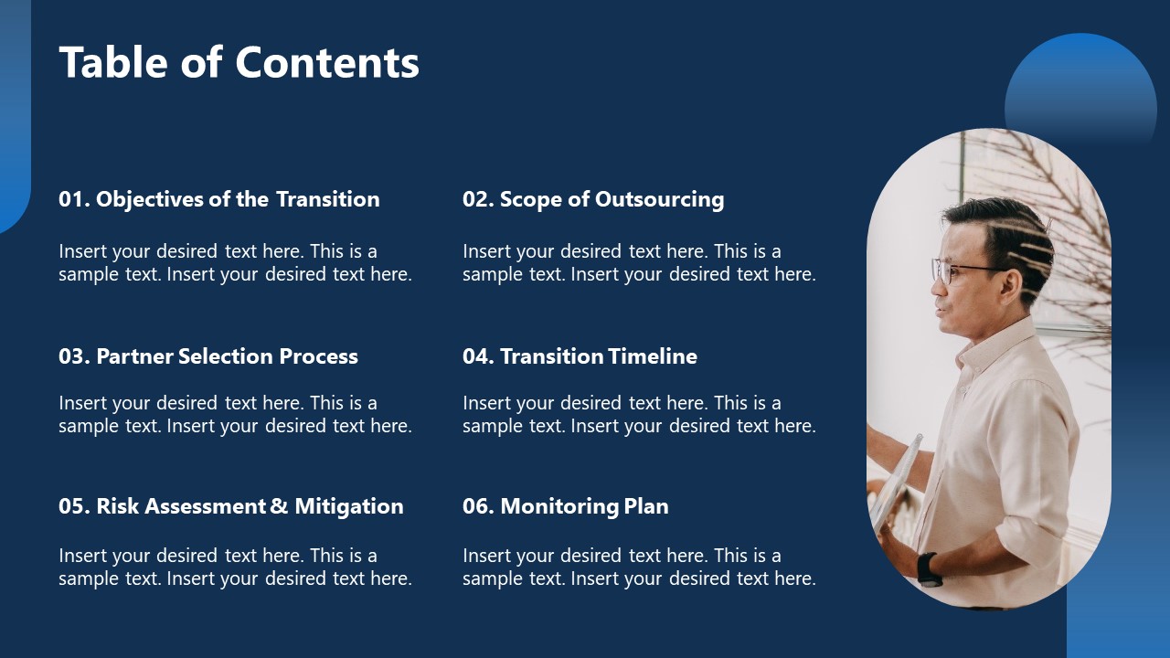 Outsourcing Transition Plan PowerPoint Template