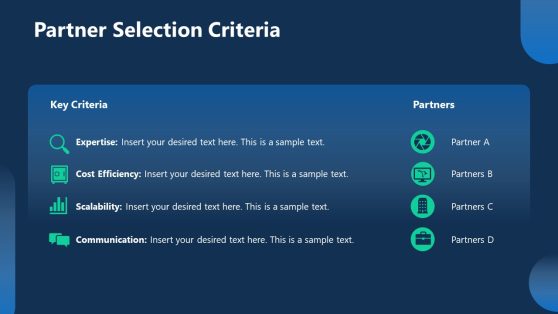 Partner Selection Criteria - Outsourcing Transition Plan Presentation ...