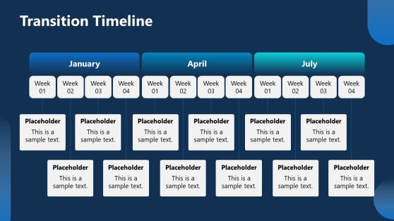 Transition Timeline Slide - Horizontal Diagram - SlideModel