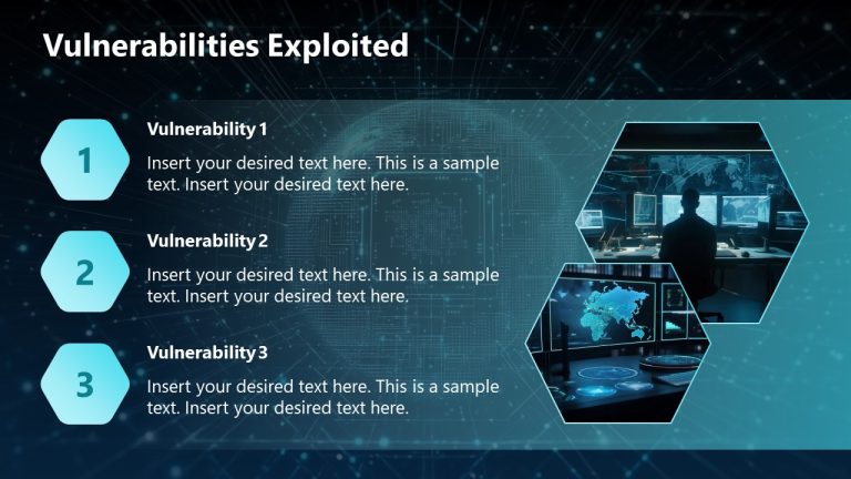 Vulnerabilities Exploited - Cyber Security Case Study Slide - SlideModel