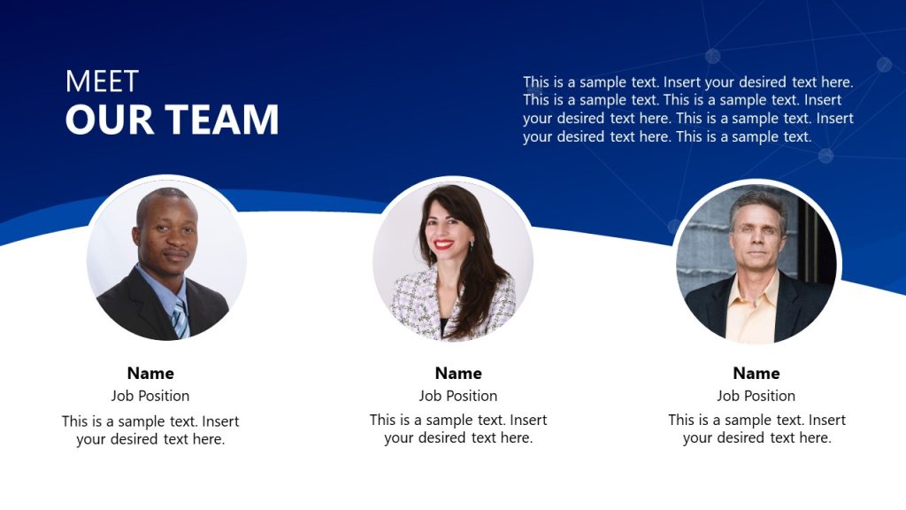 Meet Our Team Slide - Corporate Overview Presentation - SlideModel