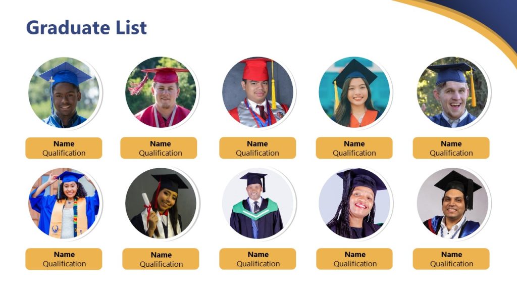 Graduation List - School Academy Graduation Presentation - SlideModel