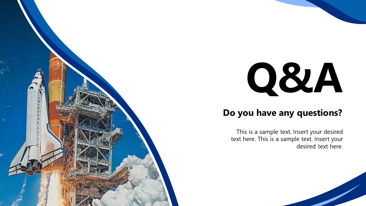 Q&A Slide - Aerospace and Defense Industry PPT Template - SlideModel