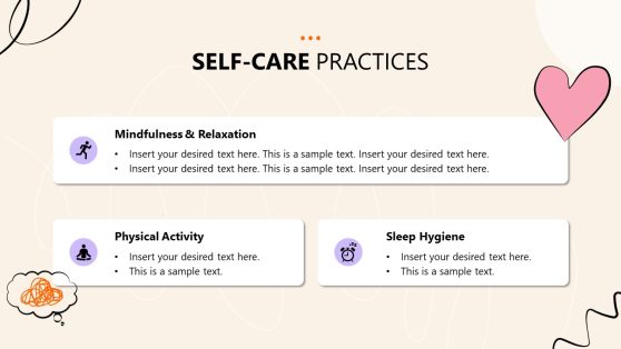 Self-care Practices Slide - Wellness & Mental Health Template - SlideModel