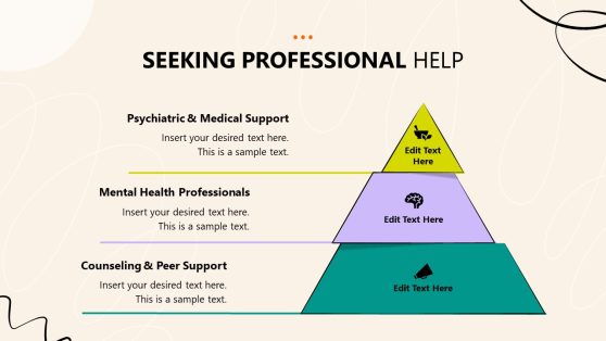 Seeking Professional Health Slide with Pyramid Steps - SlideModel