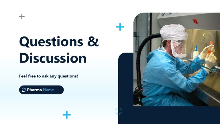 Questions and Answers Discussion - Pharmaceutical Product PPT Template ...