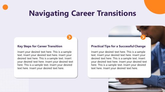 Navigating Career Transitions Slide - Career Development Template ...