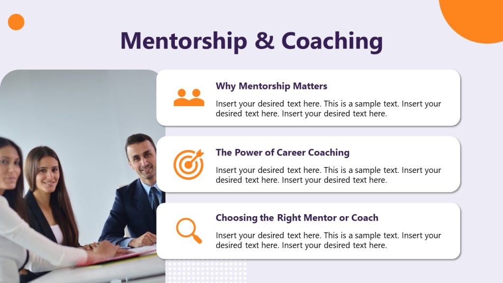 Mentorship & Coaching Slide PPT Template - SlideModel